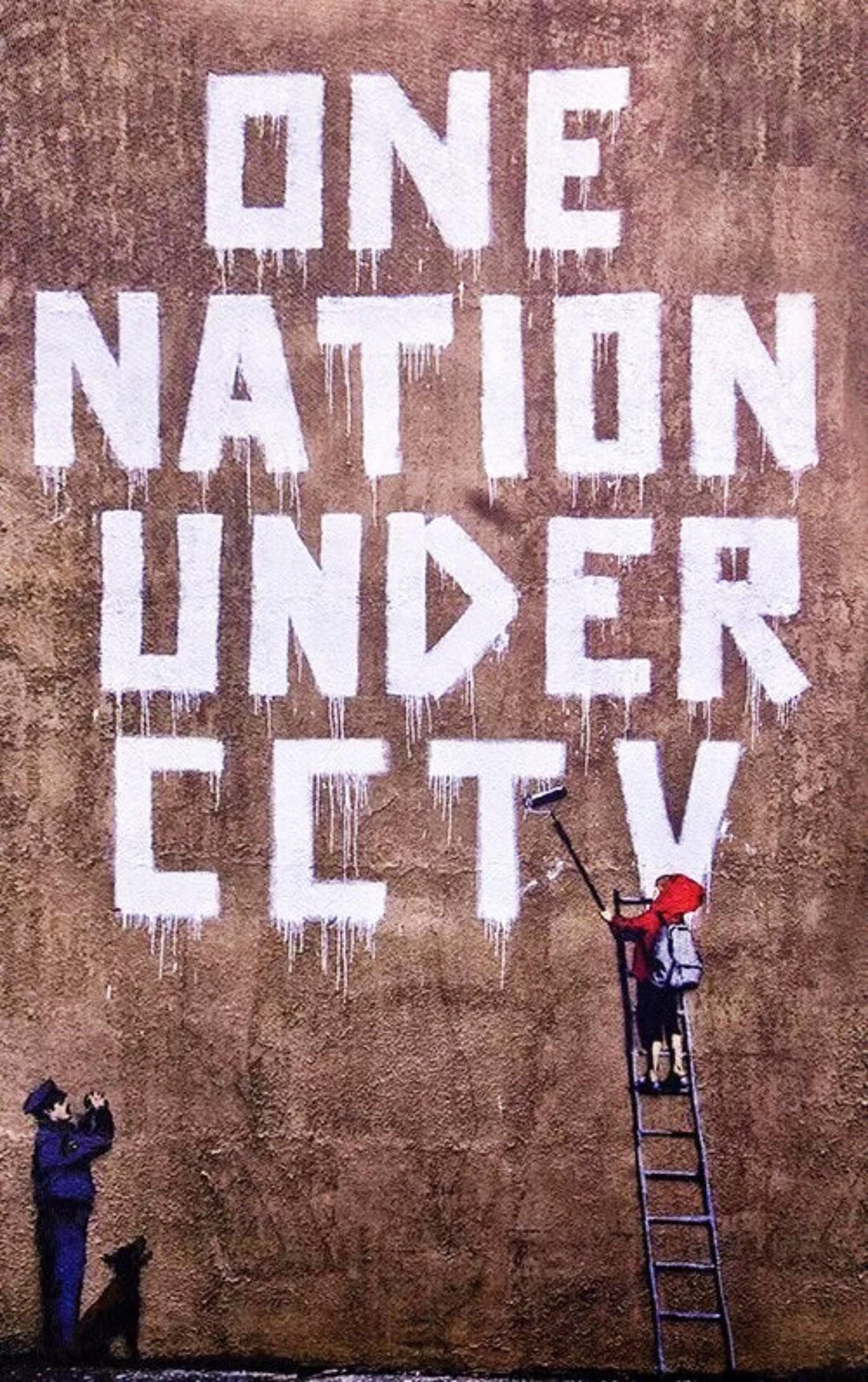 Banksy, "one Nation Under Cctv" Lithograph UNFRAMED - Etsy