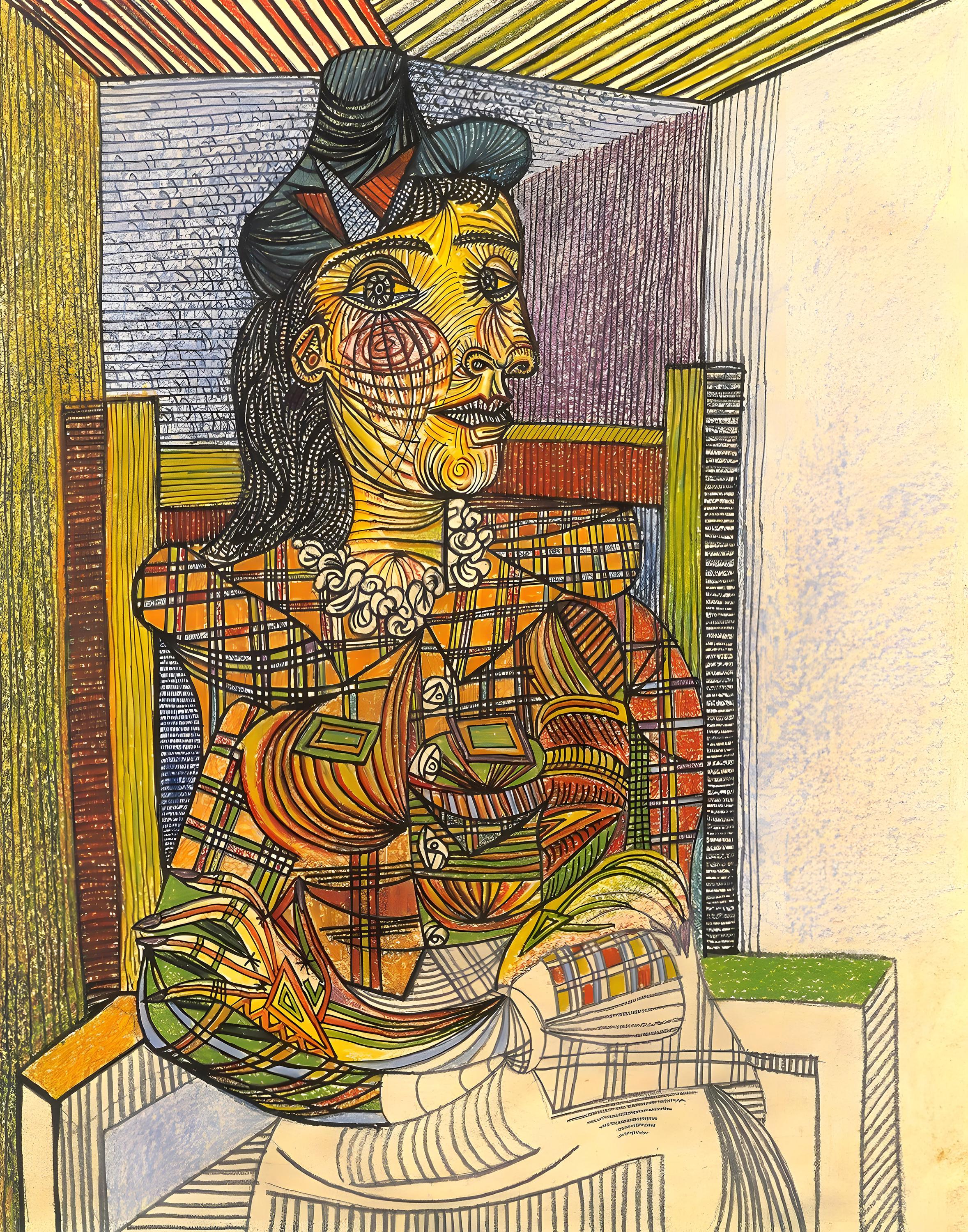 Picasso "dora Maar (1907-97) Seated, 2nd February 1938", Lithograph ...