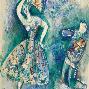 Chagall, "la Danse" Lithograph UNFRAMED - Etsy