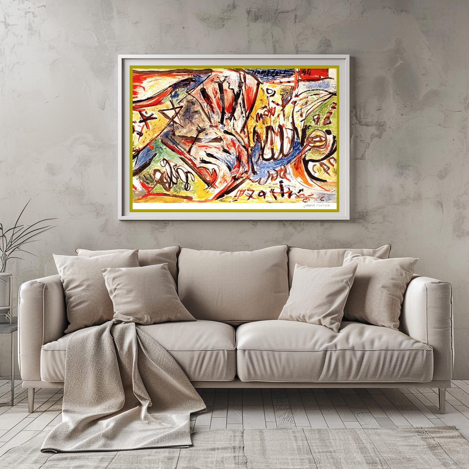 Jackson Pollock, the Water Bull Lithograph UNFRAMED - Etsy