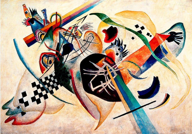 Wassily Kandinsky, "the Language of Form and Color" Lithograph UNFRAMED ...