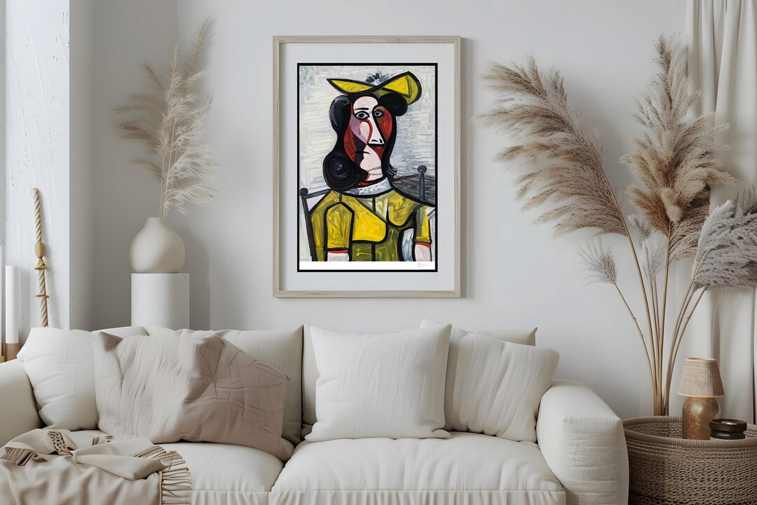 Picasso "portrait De Femme Au Chapeau Et a La Robe Vert Jaune" Lithograph - Etsy
