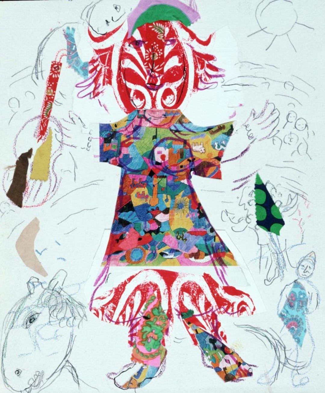 Chagall, "untitled (collage)" Lithograph UNFRAMED - Etsy