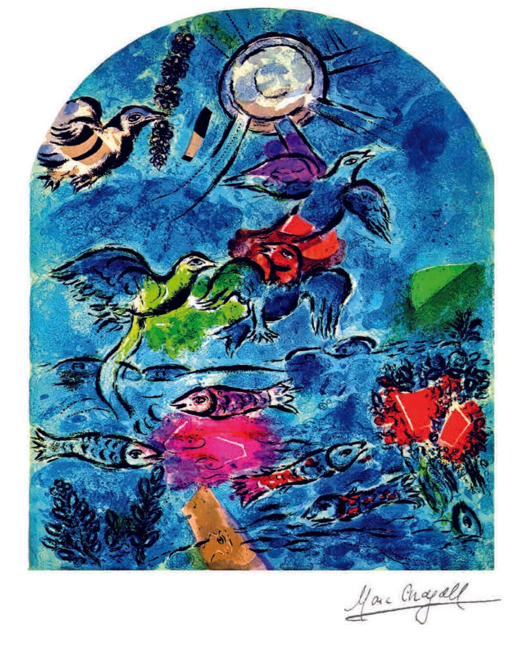 Chagall, "the Tribe of Reuben" Lithograph UNFRAMED - Etsy