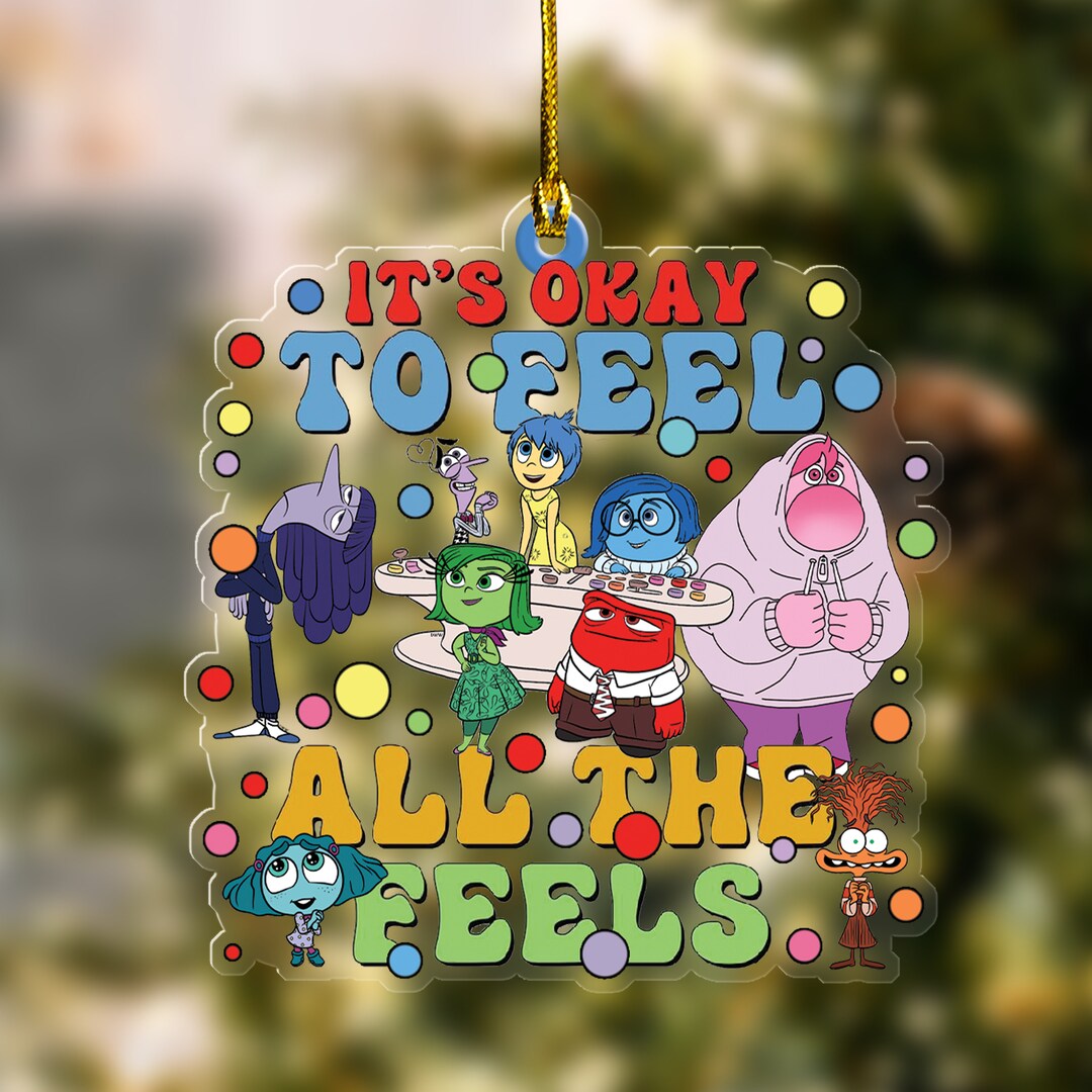 Personalized Inside Out 2 Ornament/inside Out 2 Movie Characters ...