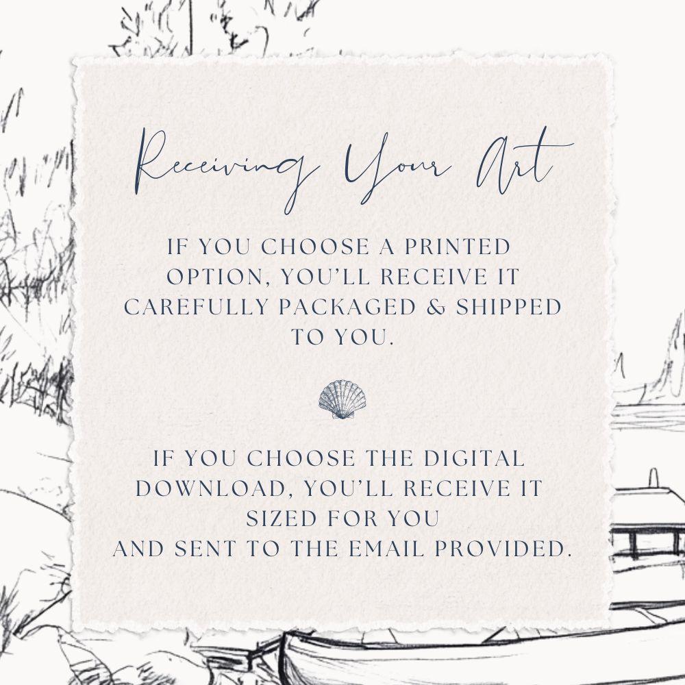 Abstract Lake Art Print, Modern Abstract Lake, Abstract Lake Art ...