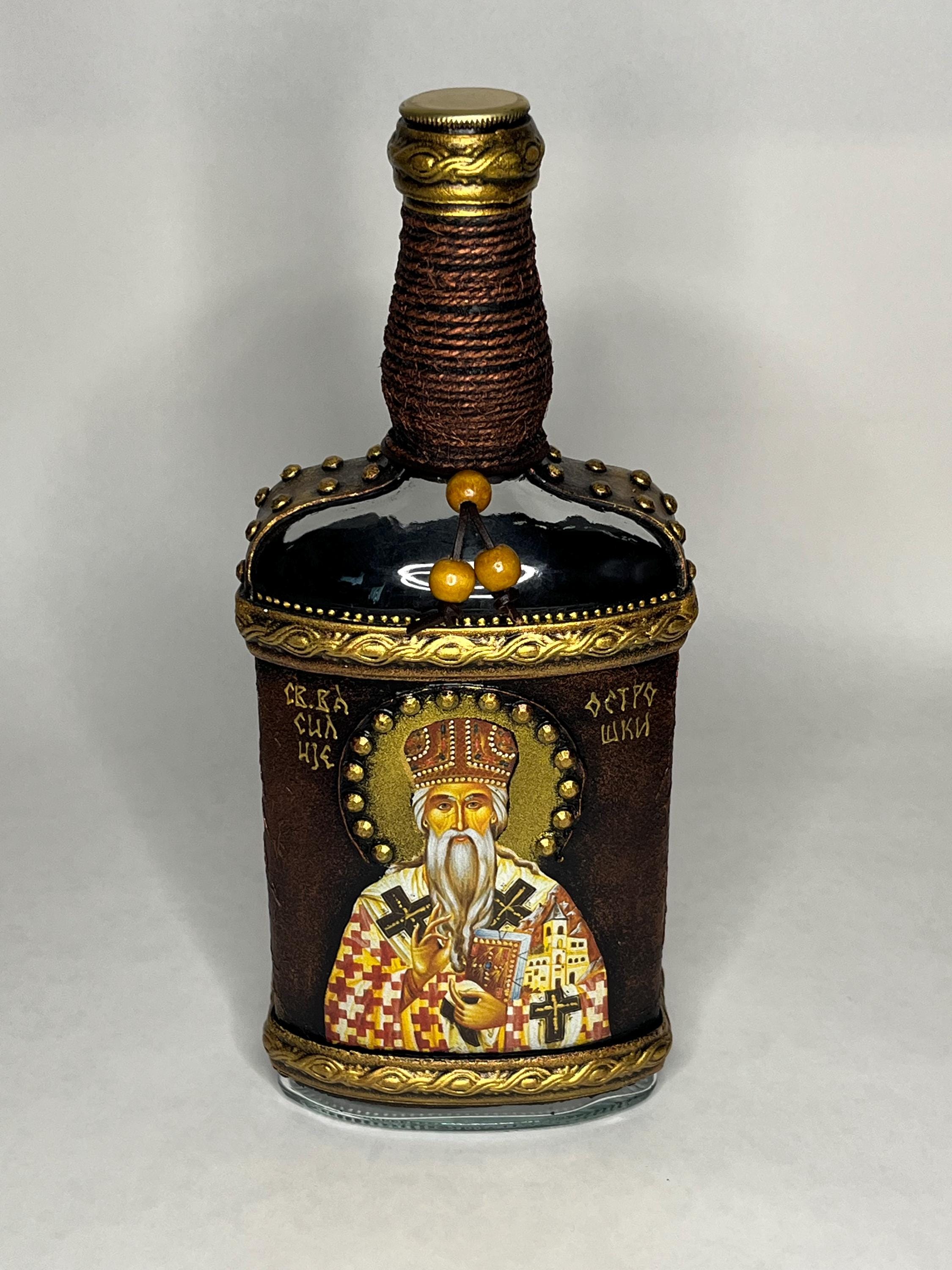 Serbian Orthodox Slavska Flasa Saint Vasilije Ostroski Sveti Vasilije ...