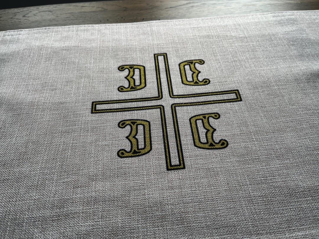 Serbian Orthodox Table Runner Cloth Slava 4C Cross Custom Made - Etsy