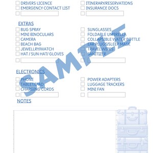 Digital or Printable Packing List. Anywhere You're Going, All You Need ...