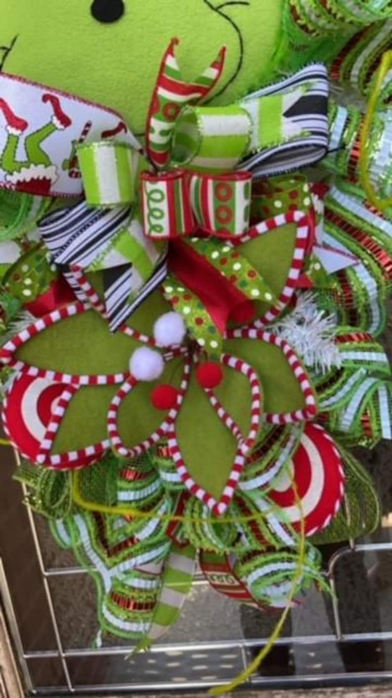 Green Monster Swag With Ball Ornament - Etsy