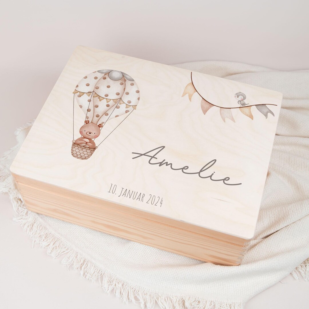 Baby Keepsake Box, Baby Memory Box, Rainbow Memory Box, Birth Gift ...