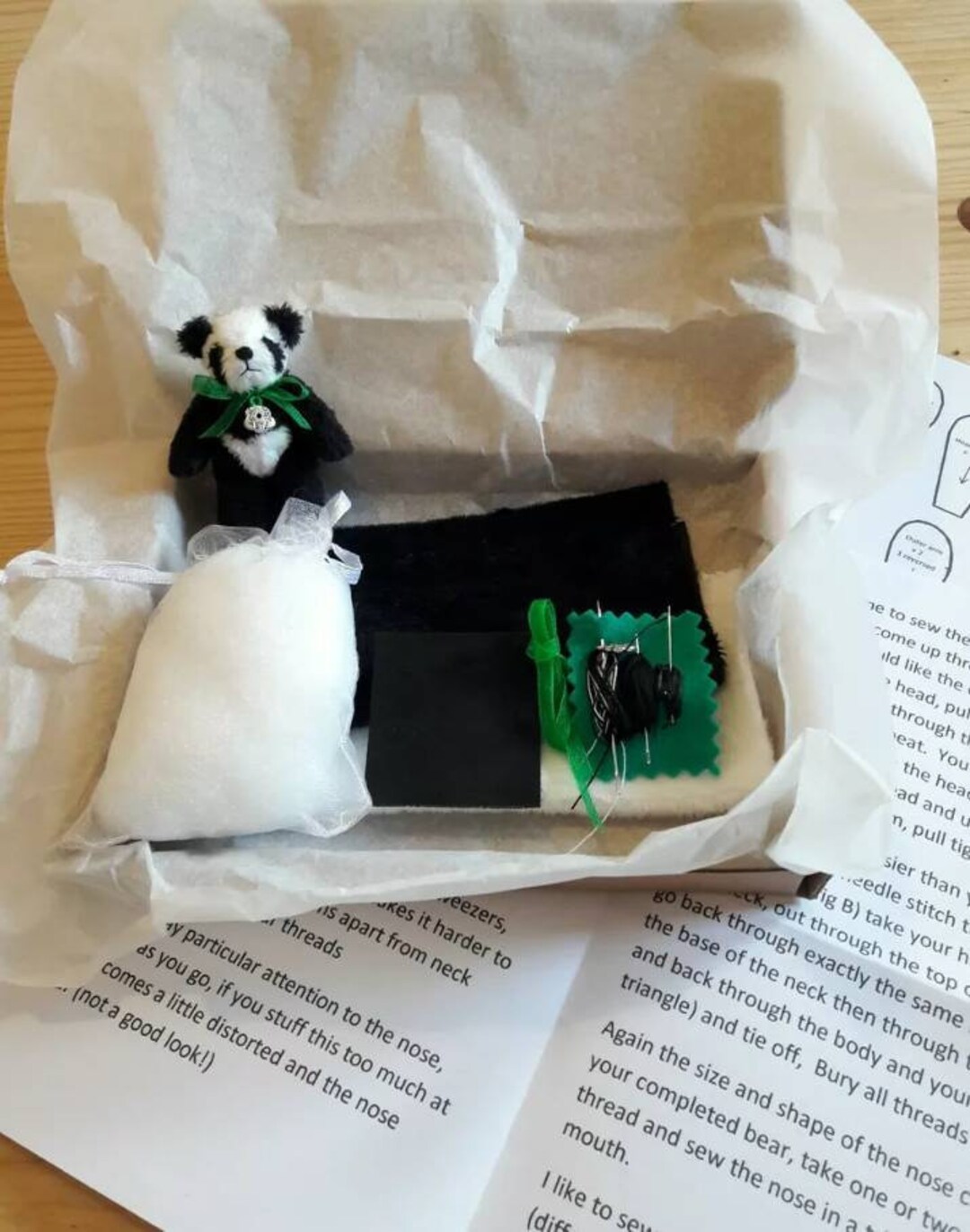 Miniature Panda Making Kit - Level 3 - Etsy