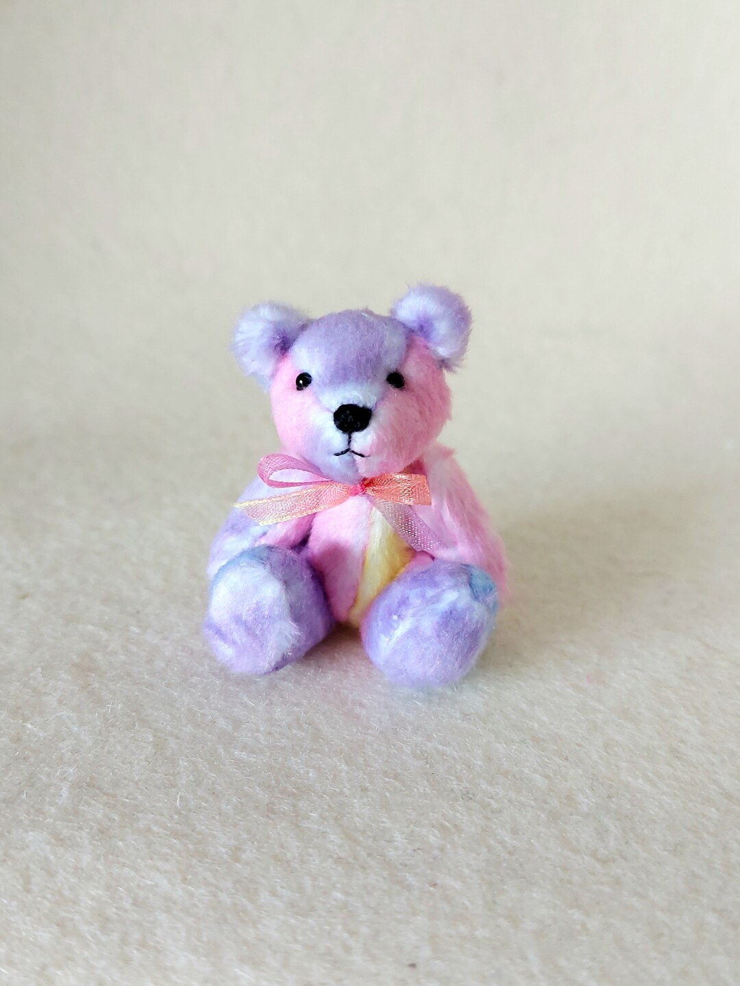 Handmade Miniature Rainbow Bear - Etsy