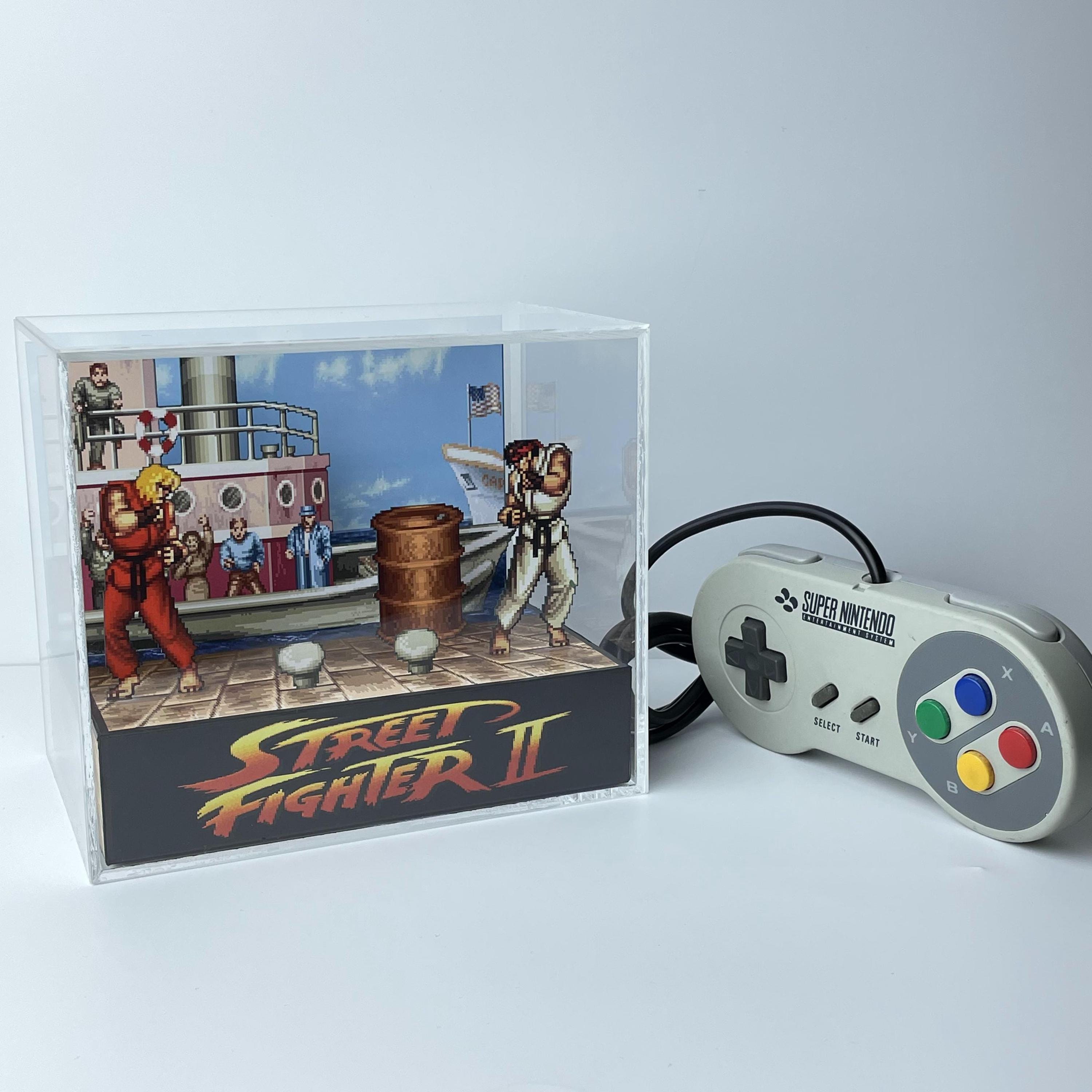 Street Fighter 2 Cube Diorama Street Fighter II Cube Diorama Street ...