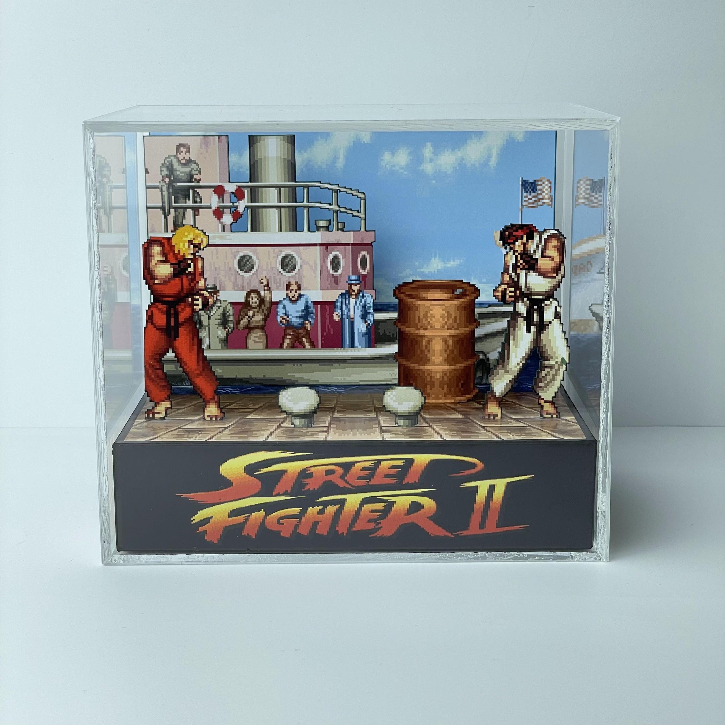 Street Fighter 2 Cube Diorama Street Fighter II Cube Diorama Street ...