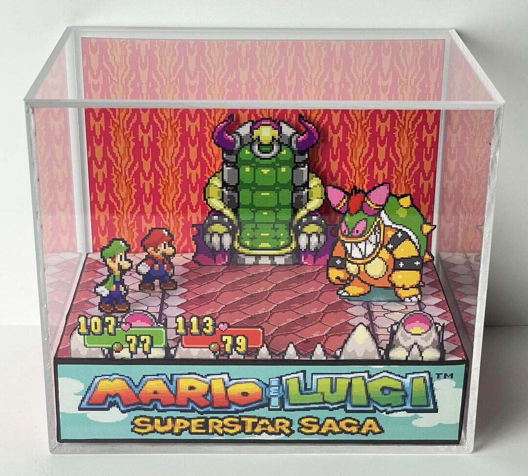 Mario and Luigi Superstar Saga Cube Diorama Mario and Luigi Cube ...