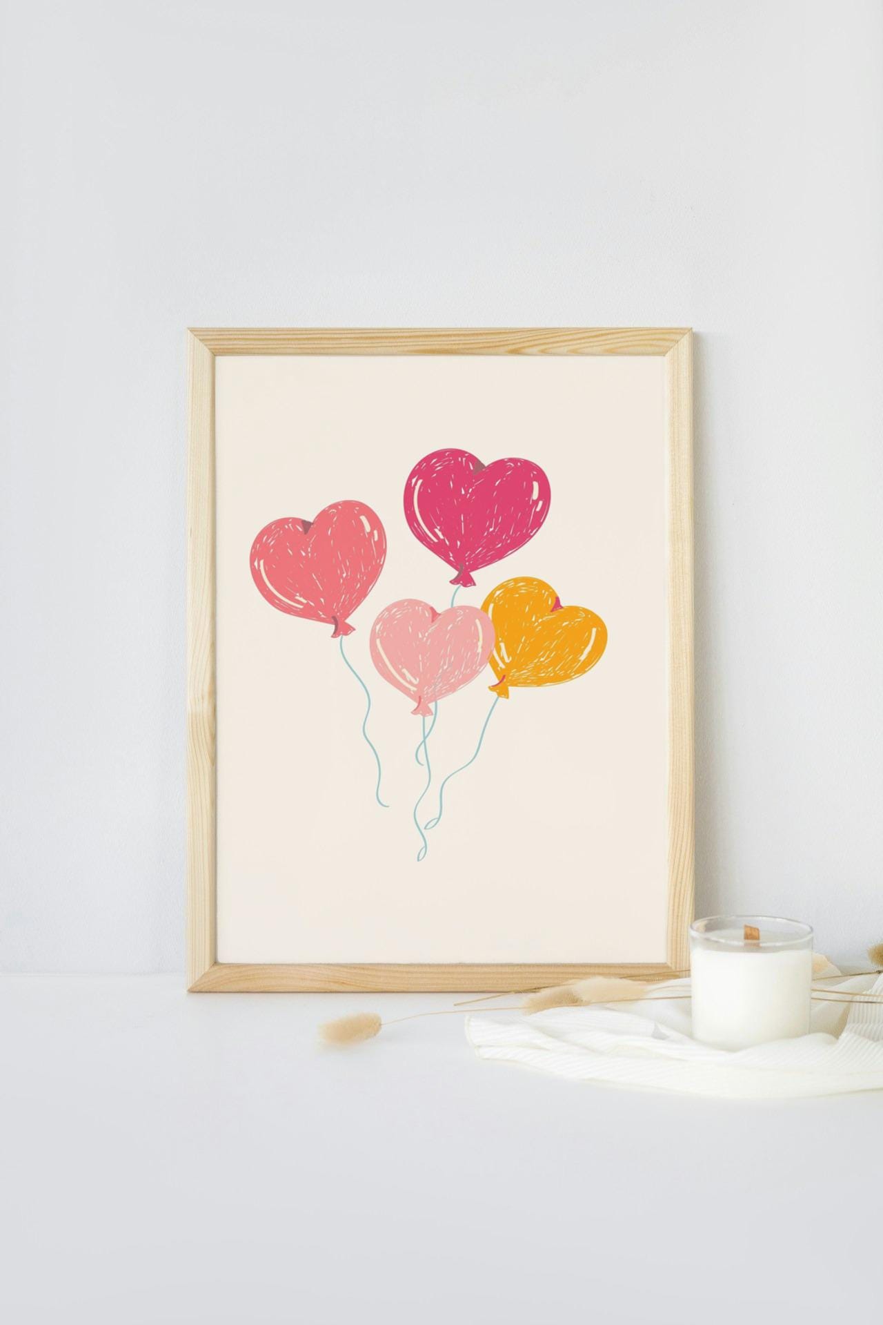 Wall Art Kawaii Poster for Nursery Clipart Cute Art Print for Living ...