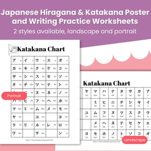Japanese Hiragana and Katakana Practice COMPLETE BUNDLE With Native ...