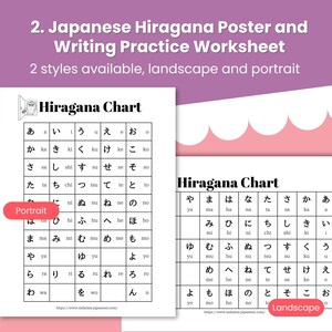 Japanese Hiragana Practice COMPLETE BUNDLE With Native Speaker’s ...