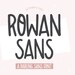 Rowan Sans Font, Script Font, Handwritten Font, Cursive Font, Signature ...