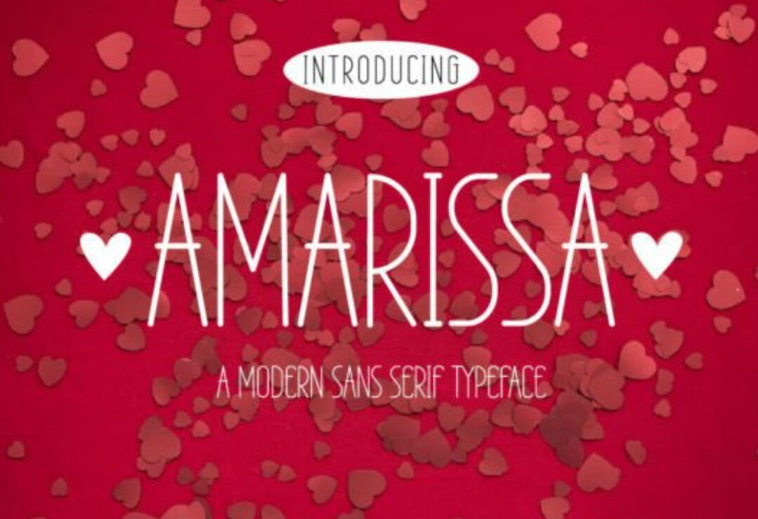 Amarissa Font, Calligraphy Font, Wedding Font, Cricut Font, Handwritten ...