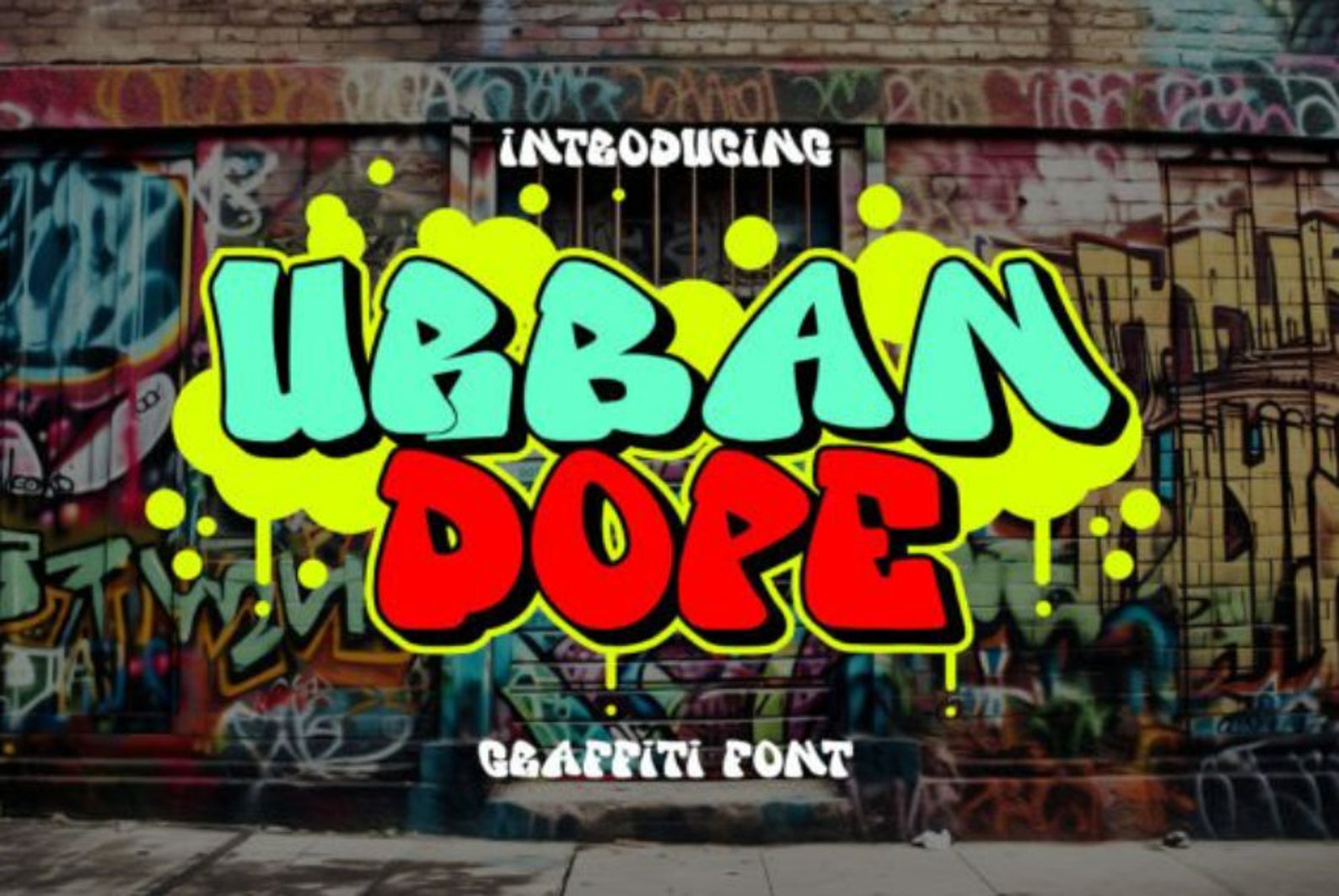 Urban Dope Font, Graffiti Font, Streetstyle Font, Handwritten Font ...