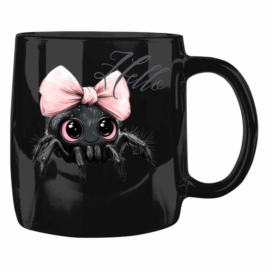 Spider Clipart, Pink Bow, Watercolor Style (PNG Digital Download) - Etsy