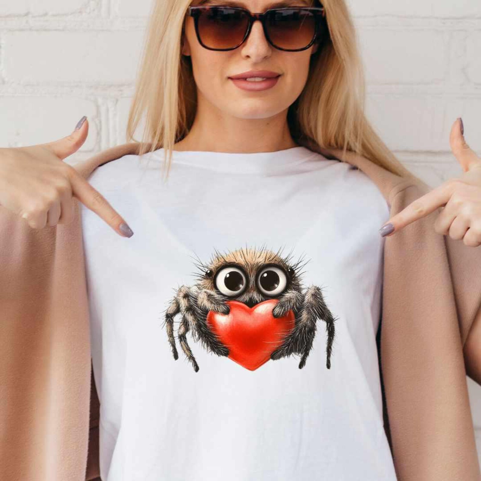 Cute Spider Png, Sweet Spider, Png, Style Watercolor, Valentine's Day ...