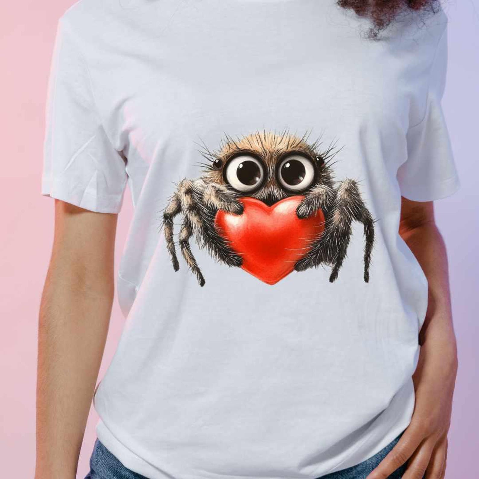 Cute Spider Png, Sweet Spider, Png, Style Watercolor, Valentine's Day ...