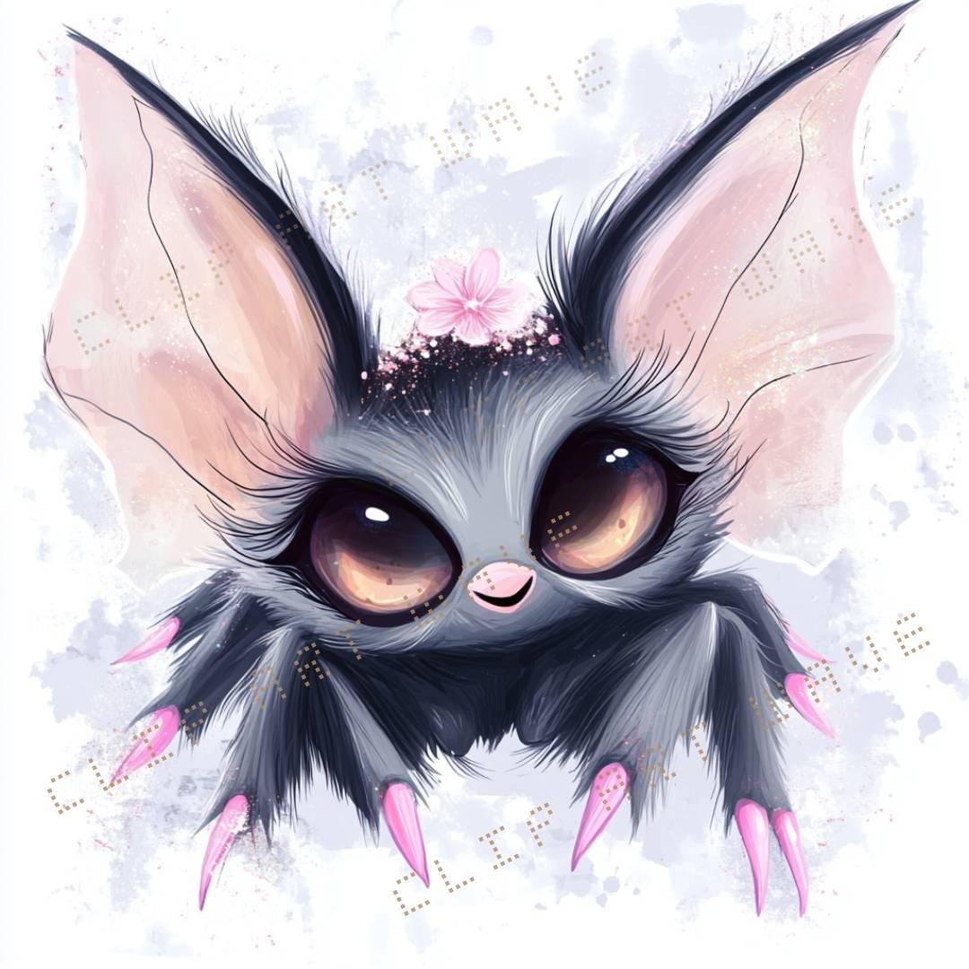 Cute Spider Png, Pink Spider, Sweet Bat, Spider Svg, Style Watercolor ...