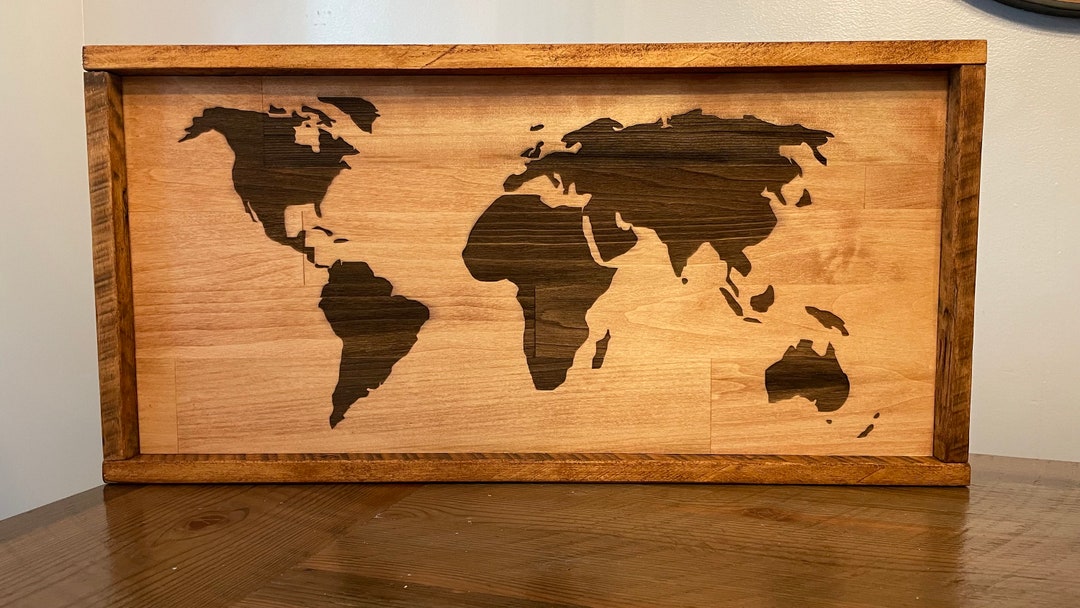 Wood Map Sign - Etsy