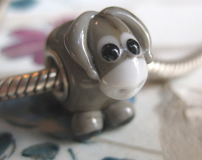 Ciuco the Donkey Handmade Lampwork Large Hole Bead Fits BHB Big Hole ...