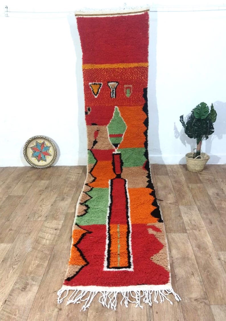 Handmade Wool Berber Runner Rug: Custom Moroccan Rug - Etsy
