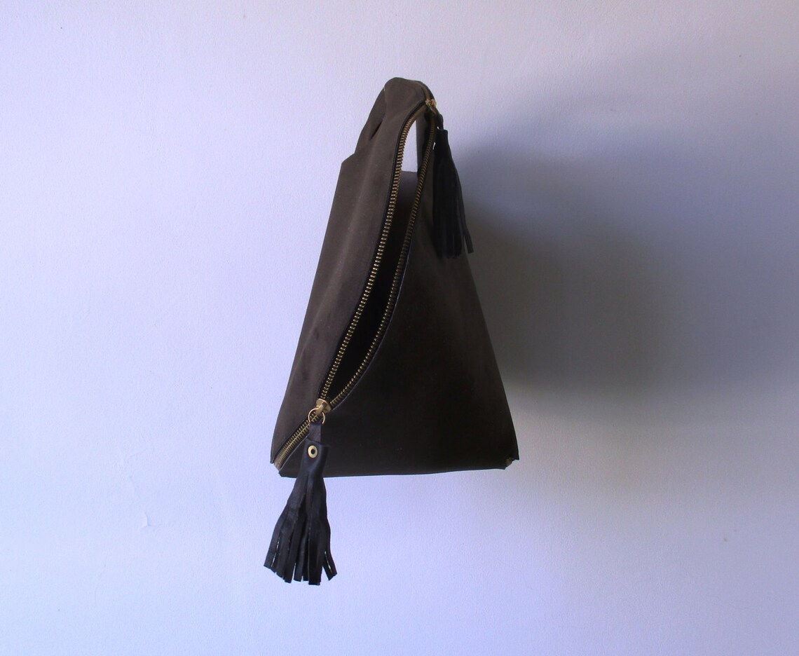 Twisted/ Curved/ Vegan Leather Handbag | Etsy