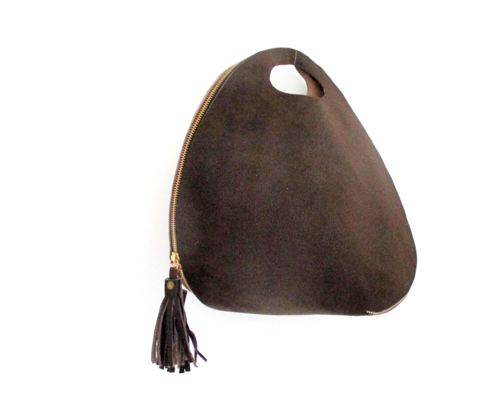 Twisted/ Curved/ Vegan Leather Handbag | Etsy