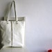 Cream / Egg Shell Leather Tote Shoulder Bag - Etsy