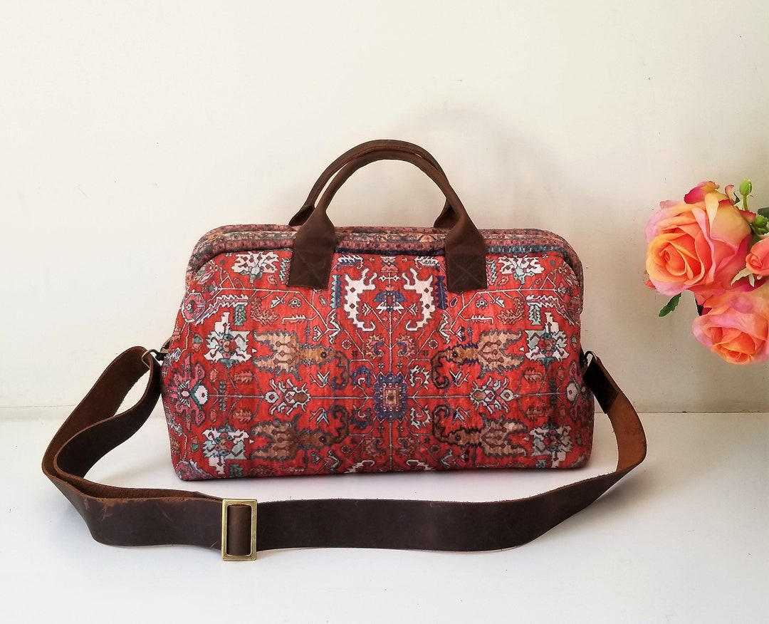 Persian Ethnic Carpet - Antique Design XL Weekender Doctor Bag - Etsy