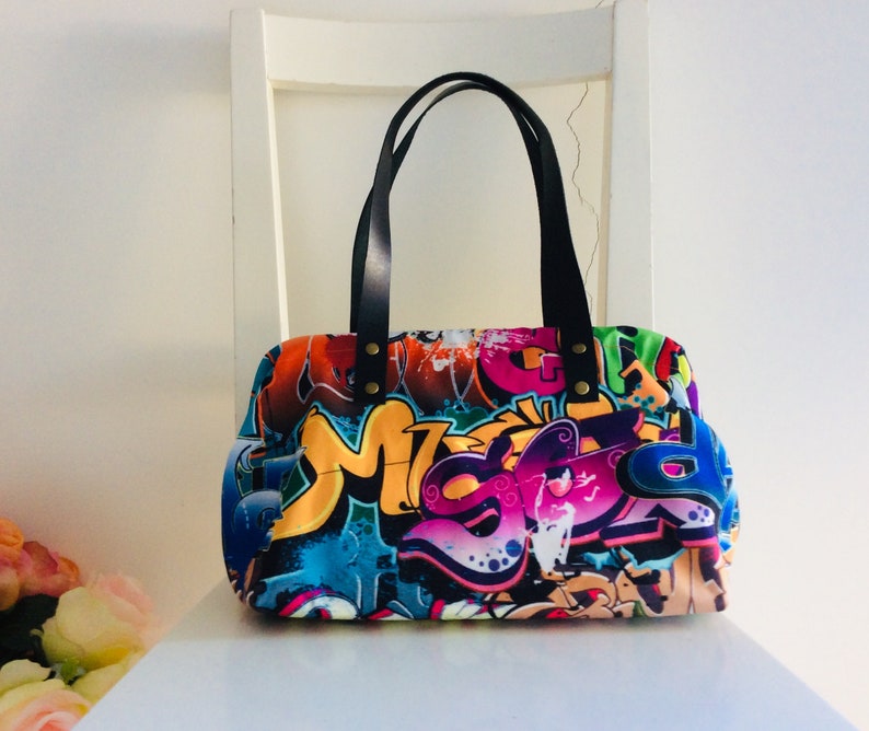 Crazy Graffiti Small Doctor Hand Bag - Etsy