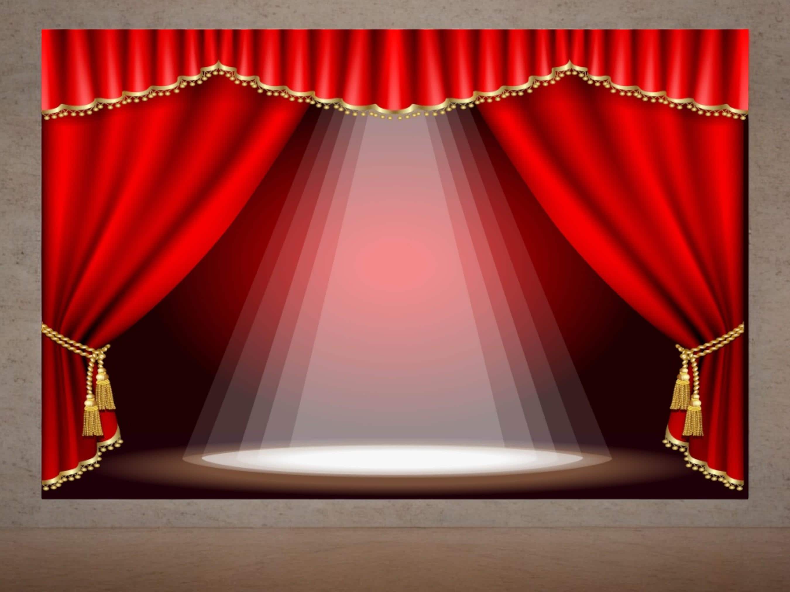 Red Carpet Stage Backdrop Movie-themed Birthday Party Banner Cinema ...