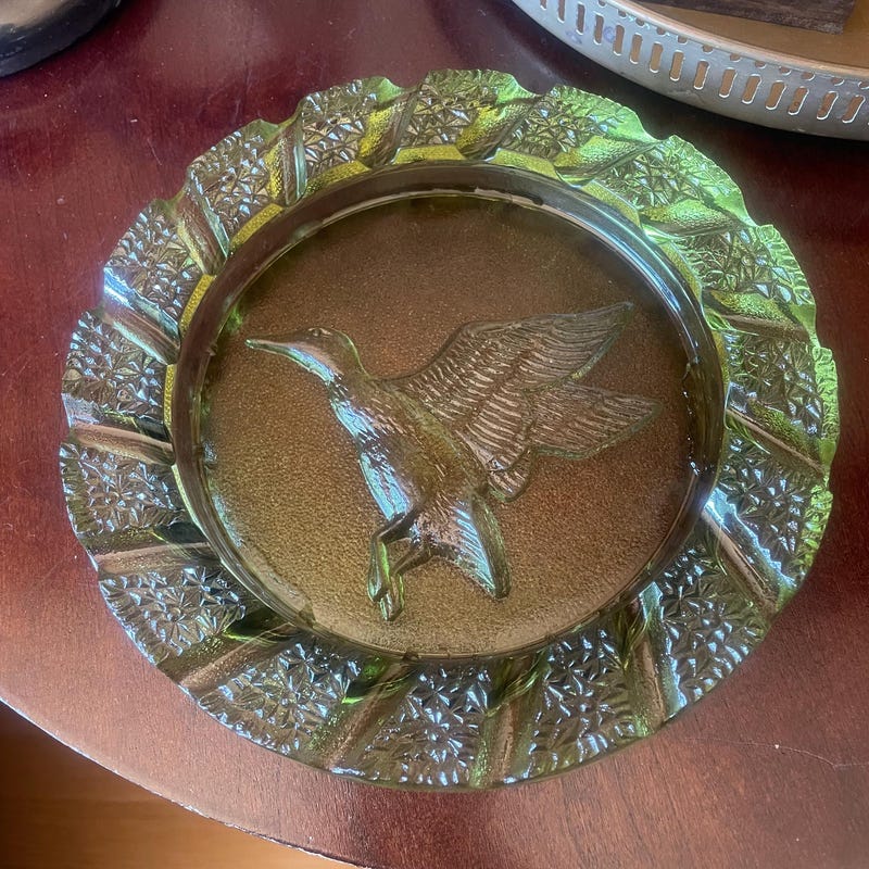 Vintage Ashtray With Duck - Etsy