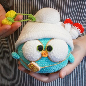 Smurf Chicken Crochet Pattern: Low Sew Chick Amigurumi (PDF Pattern) - Etsy