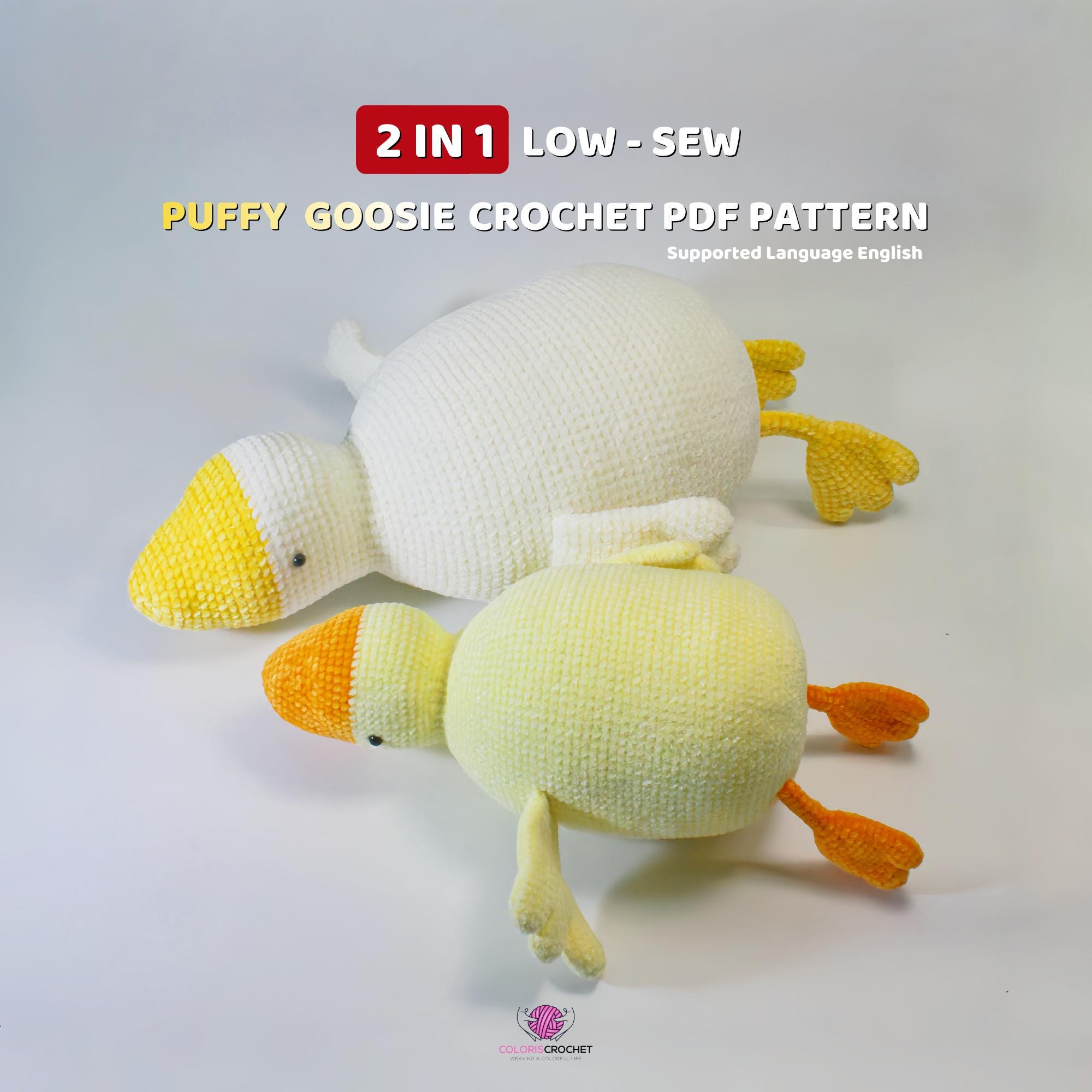 Goose & Gosling Crochet Pattern: Easy Amigurumi Plush Toy (PDF Pattern ...