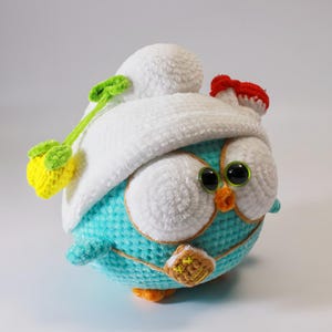 Smurf Chicken Crochet Pattern: Low Sew Chick Amigurumi (PDF Pattern) - Etsy