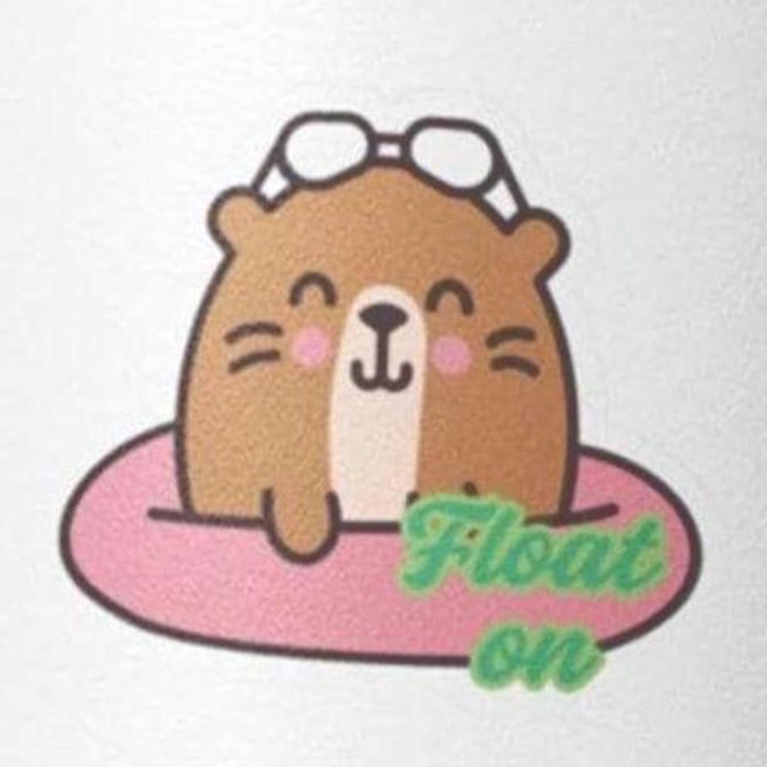 Cute Otter Stickers, Motivational Stickers, Kawaii Otter Decal ...