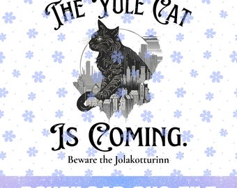 The Yule Cat Png, Jolakotturinn Christmas Cat Png, Krampus Cat Png ...