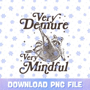 Very Demure Very Mindful Raccoon Meme Png, Very Cutesy Png, Demure ...
