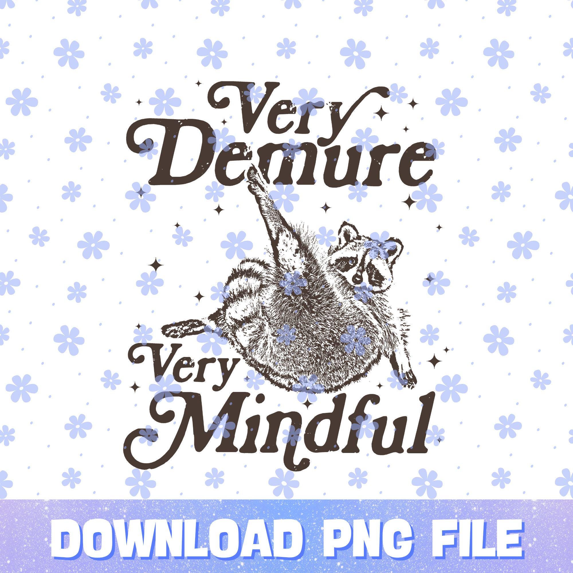 Very Demure Very Mindful Raccoon Meme Png, Very Cutesy Png, Demure ...
