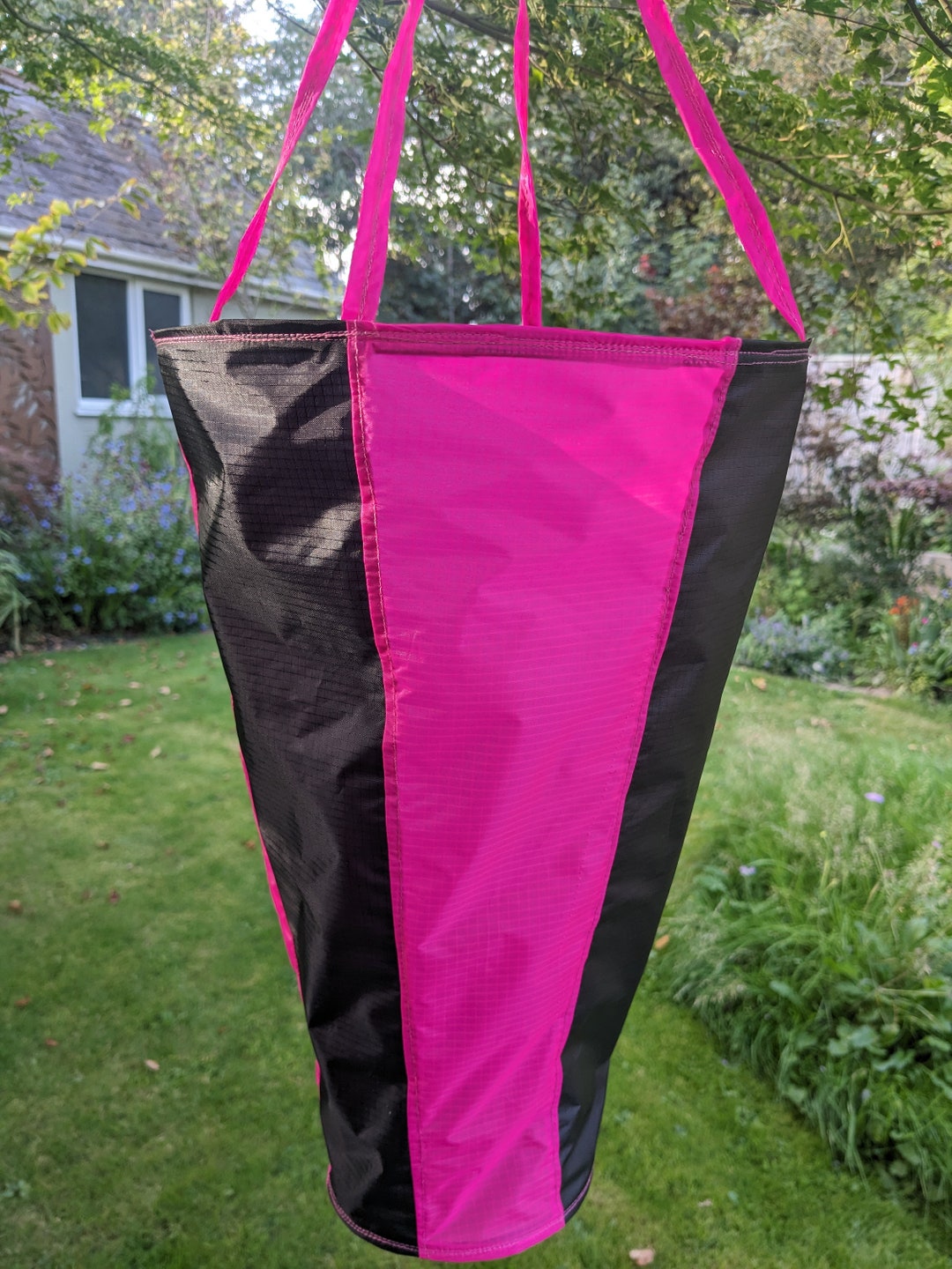 Black and Pink Cone Shaped Windsock - Can Be Custom Made in Any Colour ...