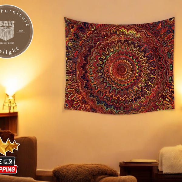 Mandala Tapestry - Etsy