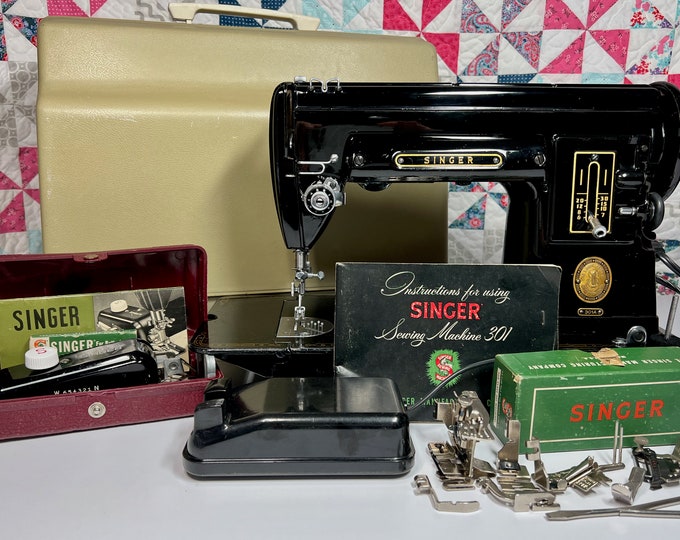 Black Singer 301A Fully Restored With Case and Accessories Price Drop ...